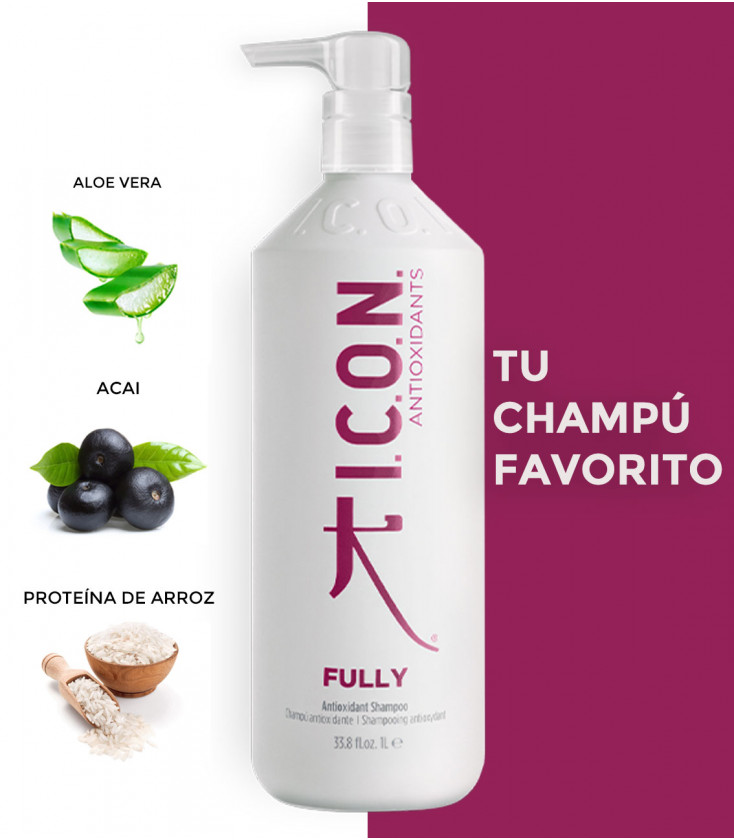 ICON Fully 1L Champú Antioxidante para Cabellos Finos